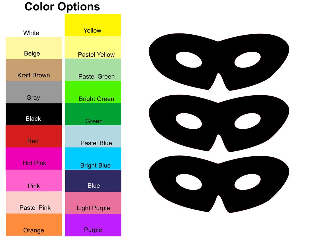 25 Pieces - Mardi Gras Masquerade Mask Paper Die Cut Shape Cut Outs for ...