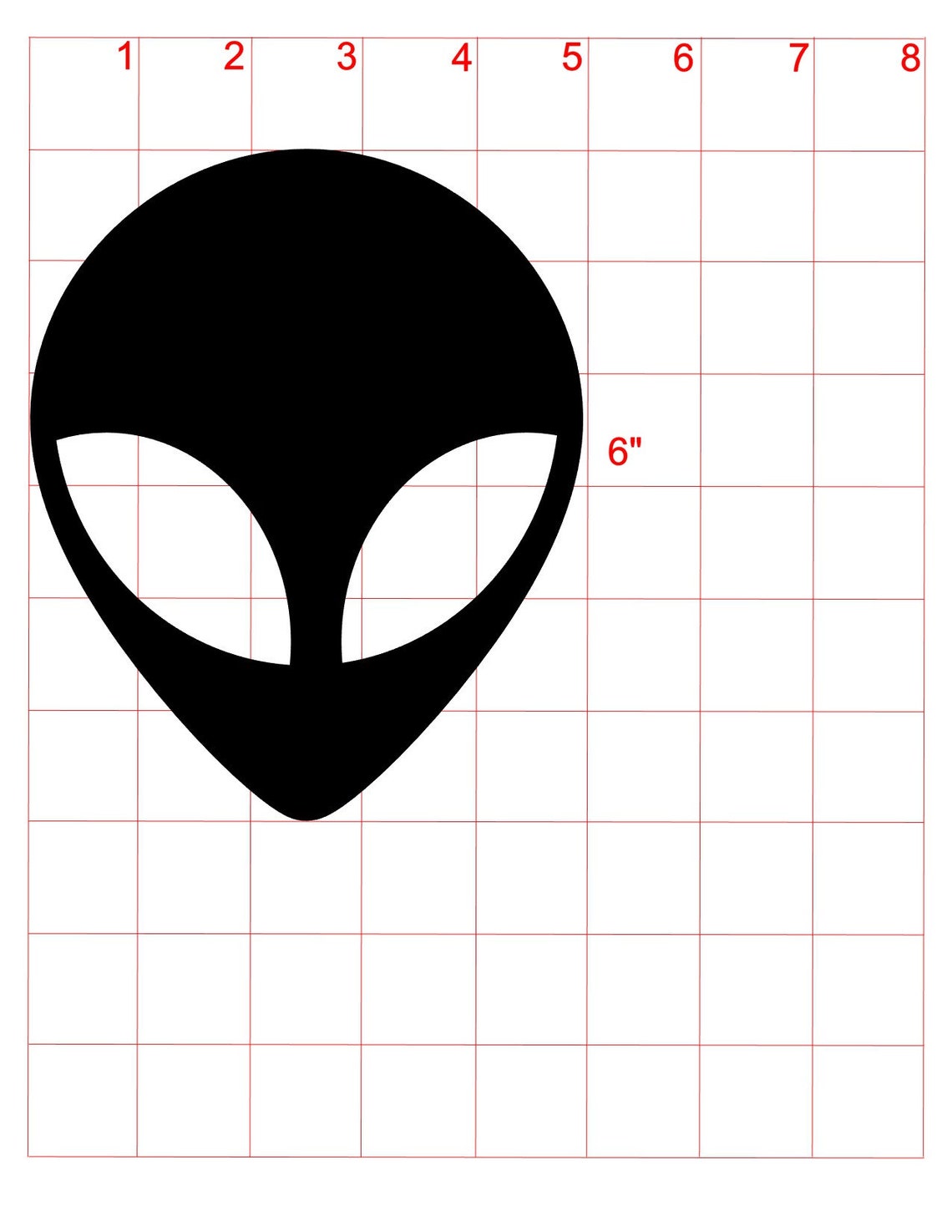 25 Pieces Alien Head Paper Die Cut Shape Cut Outs for | Etsy