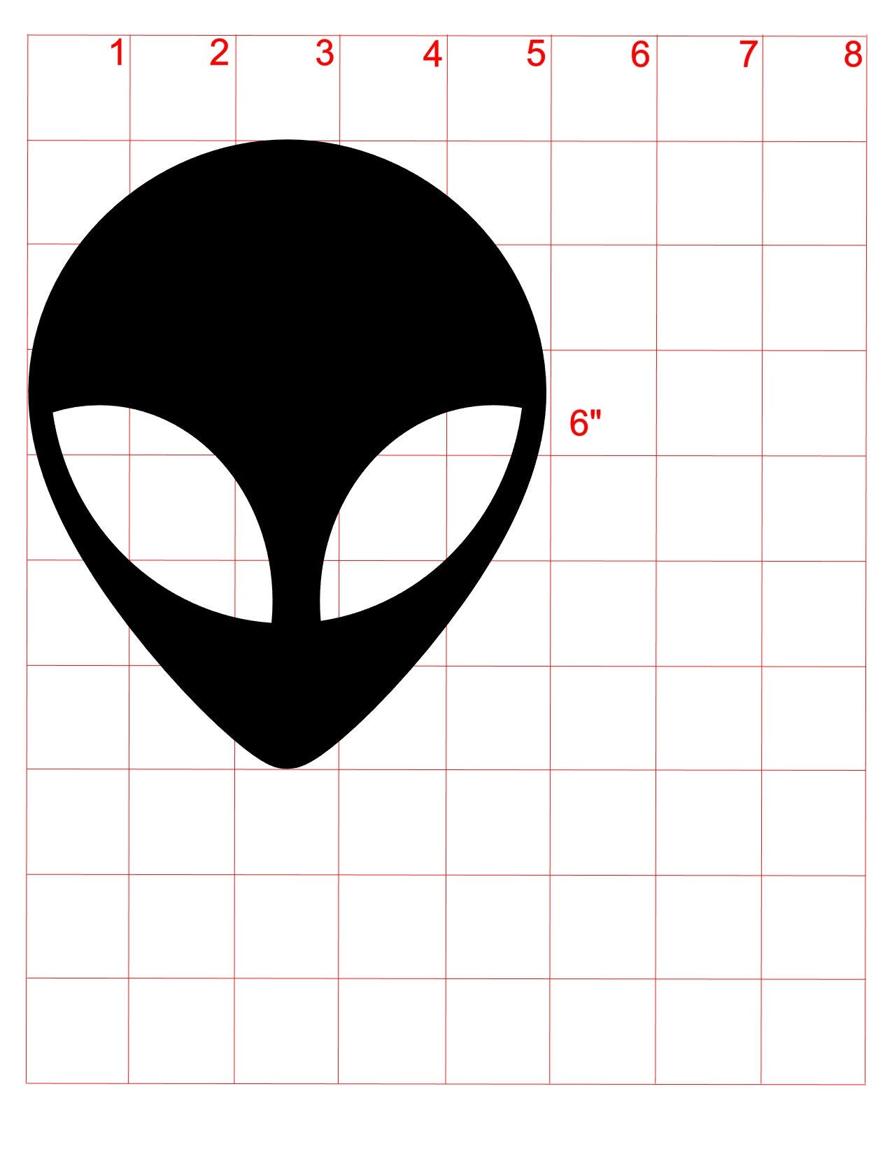 25 Pieces Alien Head Paper Die Cut Shape Cut Outs for - Etsy