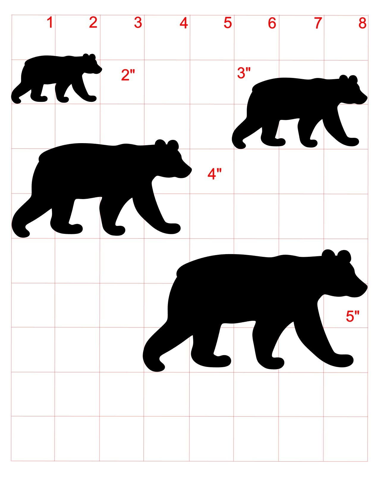 25 Pieces Black Bear Paper Die Cut Shape Cut Outs for | Etsy
