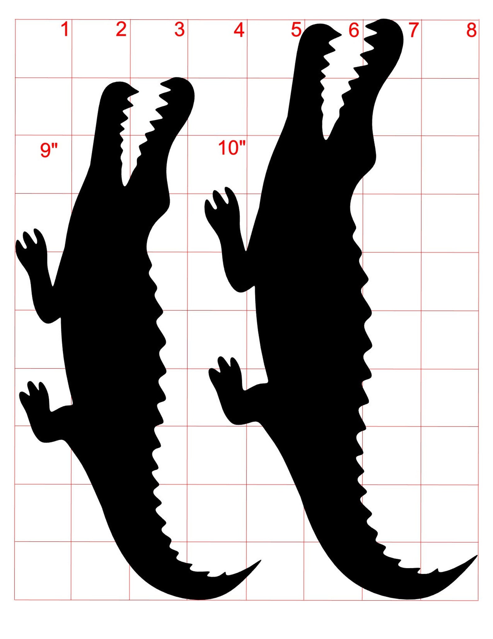 25 Pieces Alligator Crocodile Paper Die Cut Shape Cut Outs | Etsy