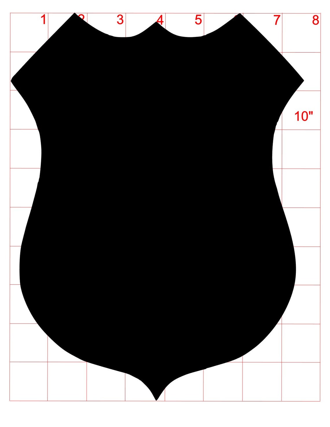 25 Pieces Police Badge Paper Die Cut Shape Cut Outs for - Etsy