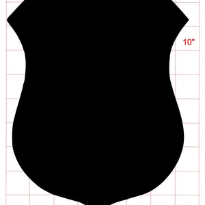 25 Pieces - Police Badge Paper Die Cut Shape Cut Outs for Bulletin ...