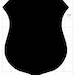 25 Pieces - Police Badge Paper Die Cut Shape Cut Outs for Bulletin ...