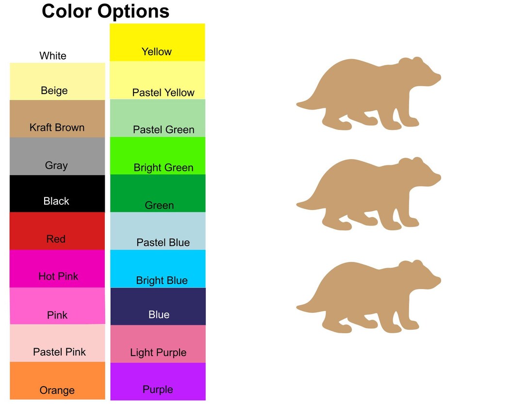 25 Pieces - Badger Paper Die Cut Shape Cut Outs for Bulletin Boards ...