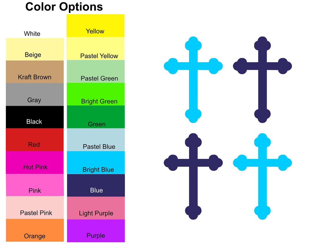 25 Pieces - Easter Cross Paper Die Cut Shape Cut Outs for Bulletin ...