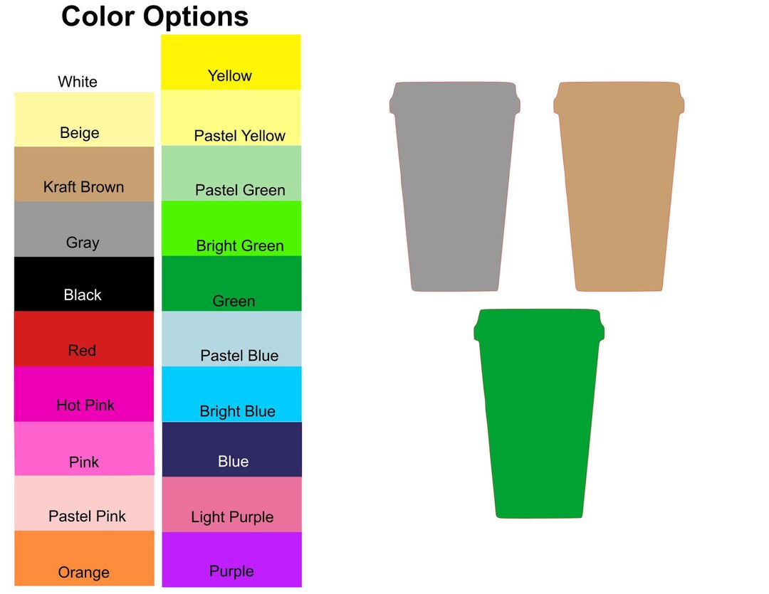 25 Pieces - Coffee Cup Paper Die Cut Shape Cut Outs for Bulletin Boards ...
