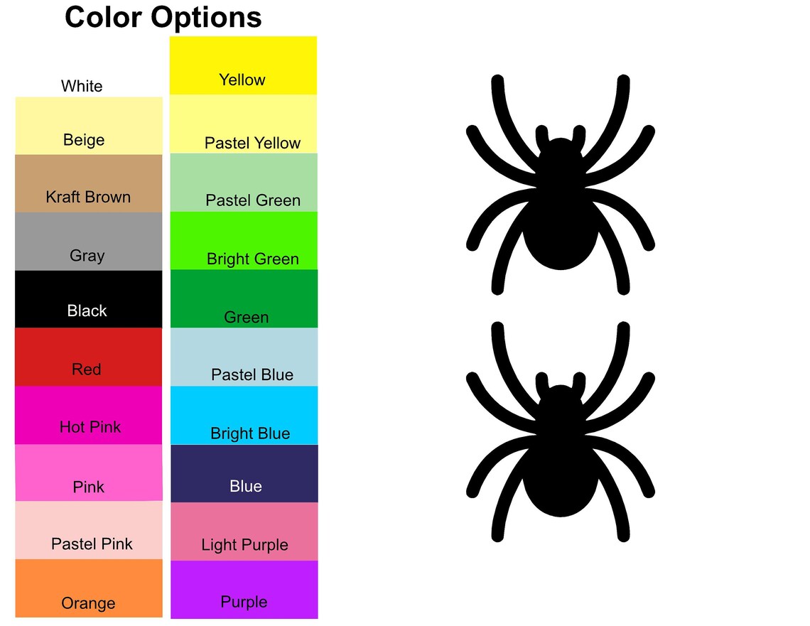 25 Pieces Halloween Spider Paper Die Cut Shape Cut Outs for | Etsy