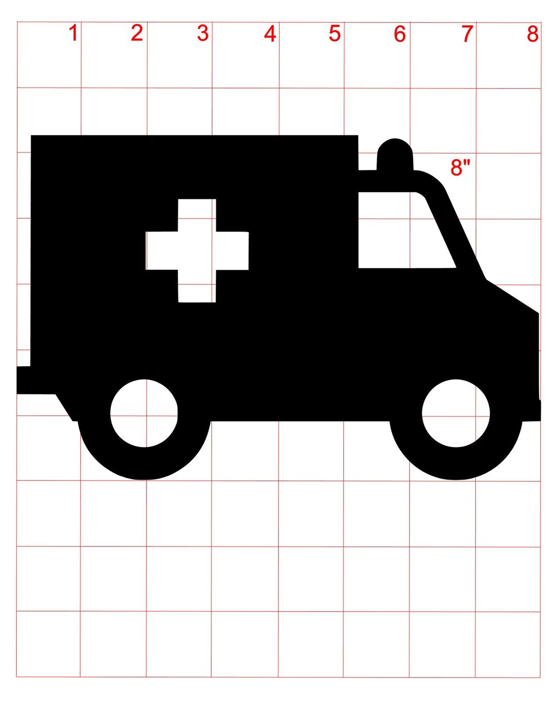 25 Pieces Ambulance Paper Die Cut Shape Cut Outs for | Etsy