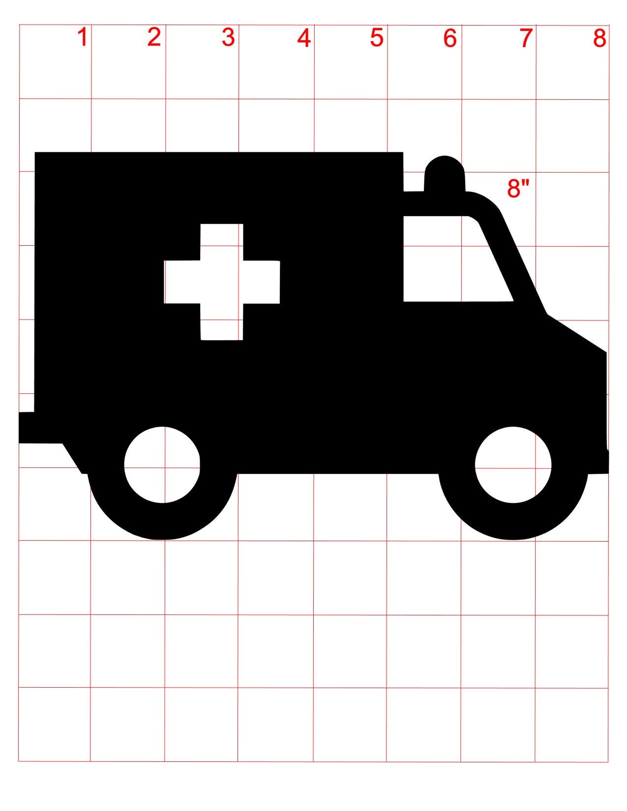 25 Pieces Ambulance Paper Die Cut Shape Cut Outs for | Etsy