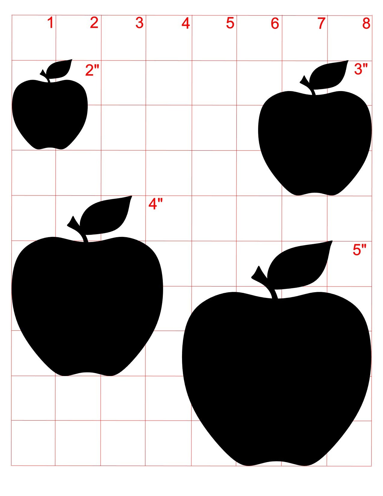 25 Pieces Apple with Leaf Paper Die Cut Shape Cut Outs for | Etsy