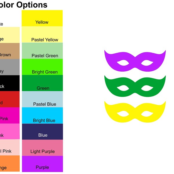 Mask Cut Outs - Etsy