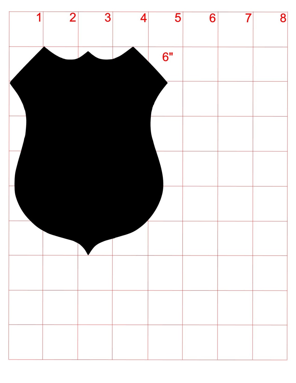 25 Pieces Police Badge Paper Die Cut Shape Cut Outs for - Etsy