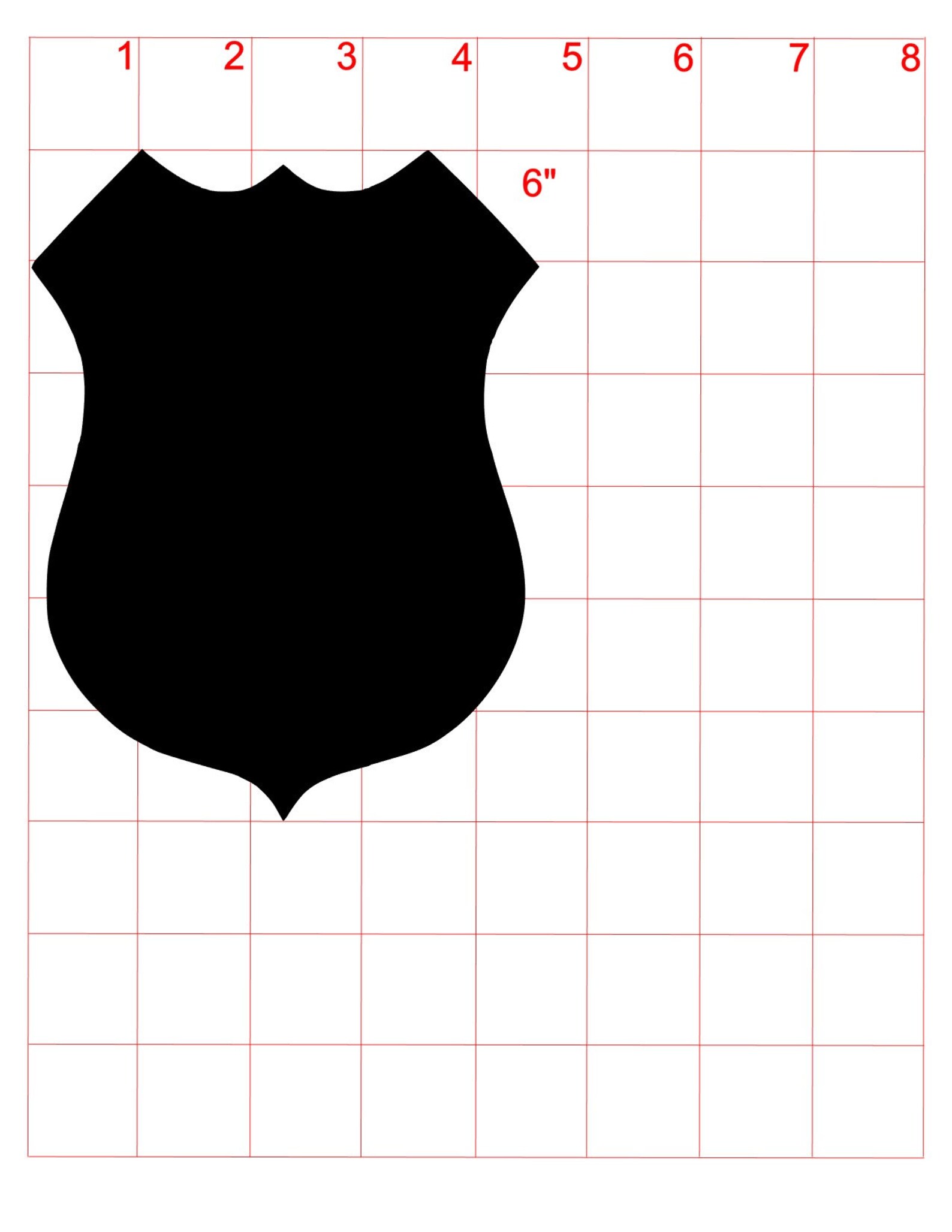 25 Pieces Police Badge Paper Die Cut Shape Cut Outs for Bulletin Boards ...