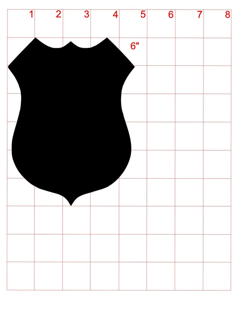 25 Pieces Police Badge Paper Die Cut Shape Cut Outs for - Etsy