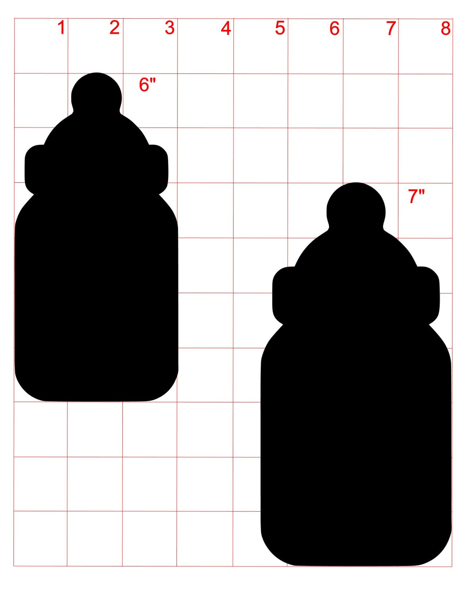 25 Pieces Baby Bottle Paper Die Cut Shapes Baby Bottle - Etsy