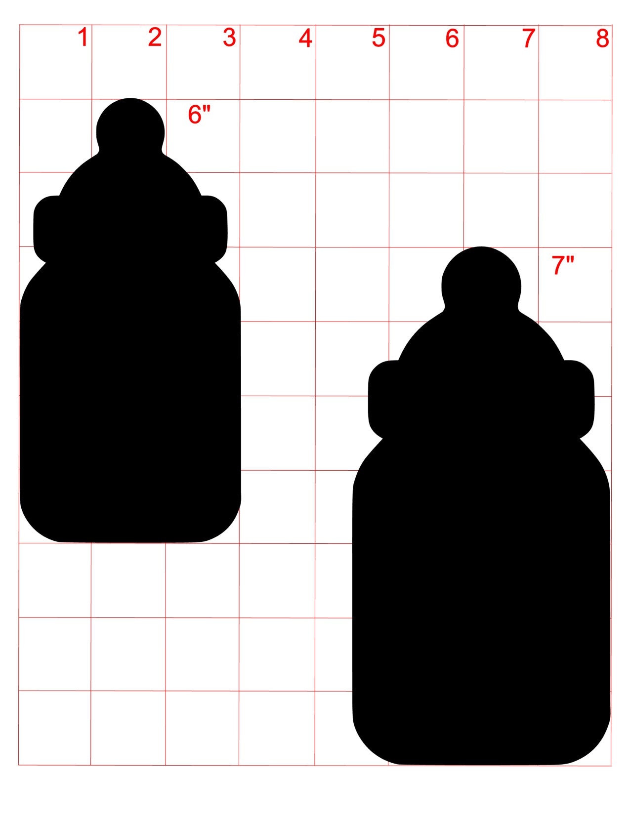 25 Pieces Baby Bottle Paper Die Cut Shapes Baby Bottle - Etsy