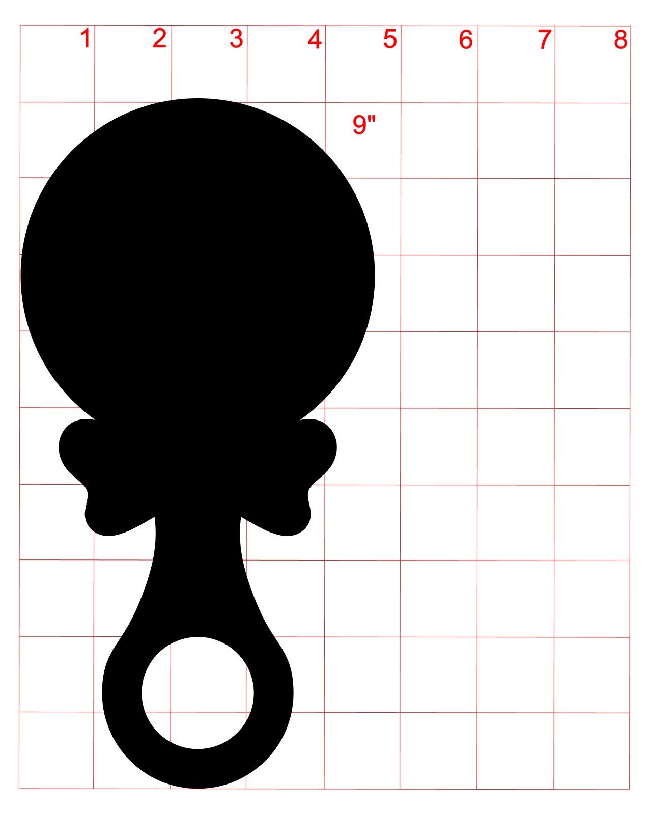 25 Pieces Baby Rattle Paper Die Cut Shape Cut Outs for - Etsy