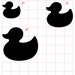 25 Pieces Rubber Duck Paper Die Cut Shape Cut Outs for Bulletin Boards ...