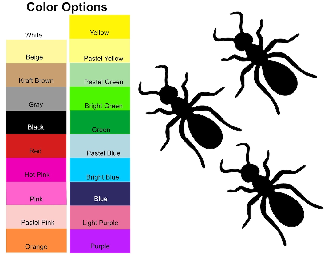 25 Pieces - Ant Paper Die Cut Shape Cut Outs for Bulletin Boards ...