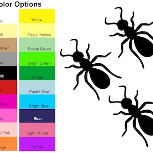 25 Pieces - Ant Paper Die Cut Shape Cut Outs for Bulletin Boards ...