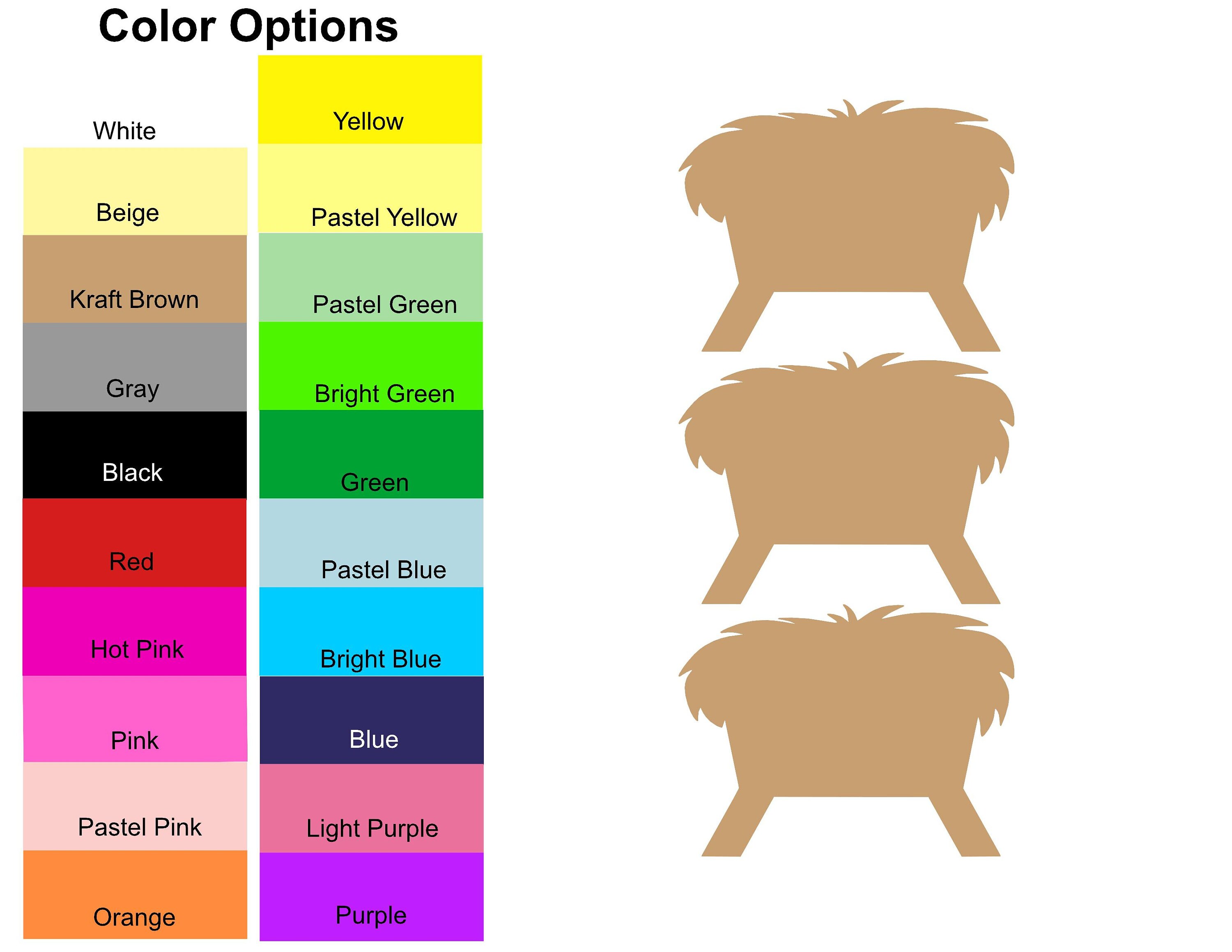 Anime Hair Color Chart