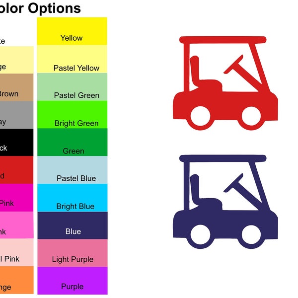 Golf Cart Cut Out - Etsy