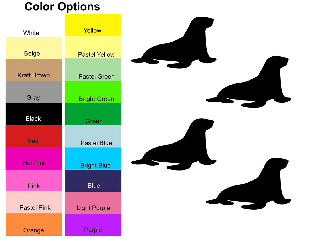25 Pieces - Sea Lion Paper Die Cut Shape Cut Outs for Bulletin Boards ...