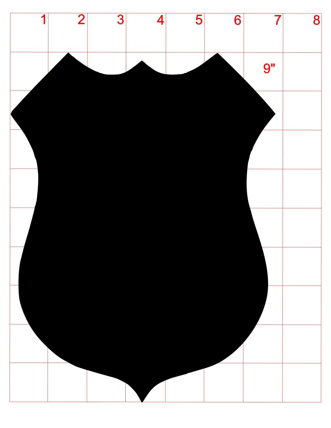 25 Pieces Police Badge Paper Die Cut Shape Cut Outs for - Etsy