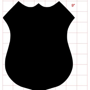 25 Pieces - Police Badge Paper Die Cut Shape Cut Outs for Bulletin ...