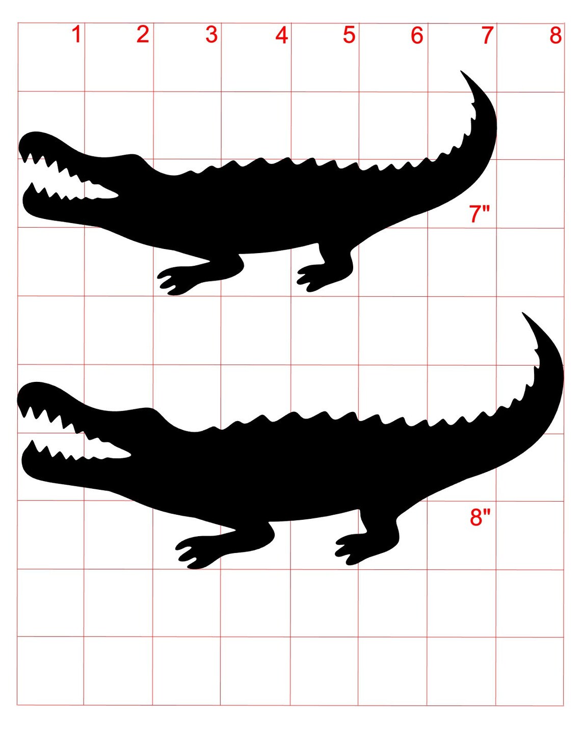 25 Pieces Alligator Crocodile Paper Die Cut Shape Cut Outs | Etsy