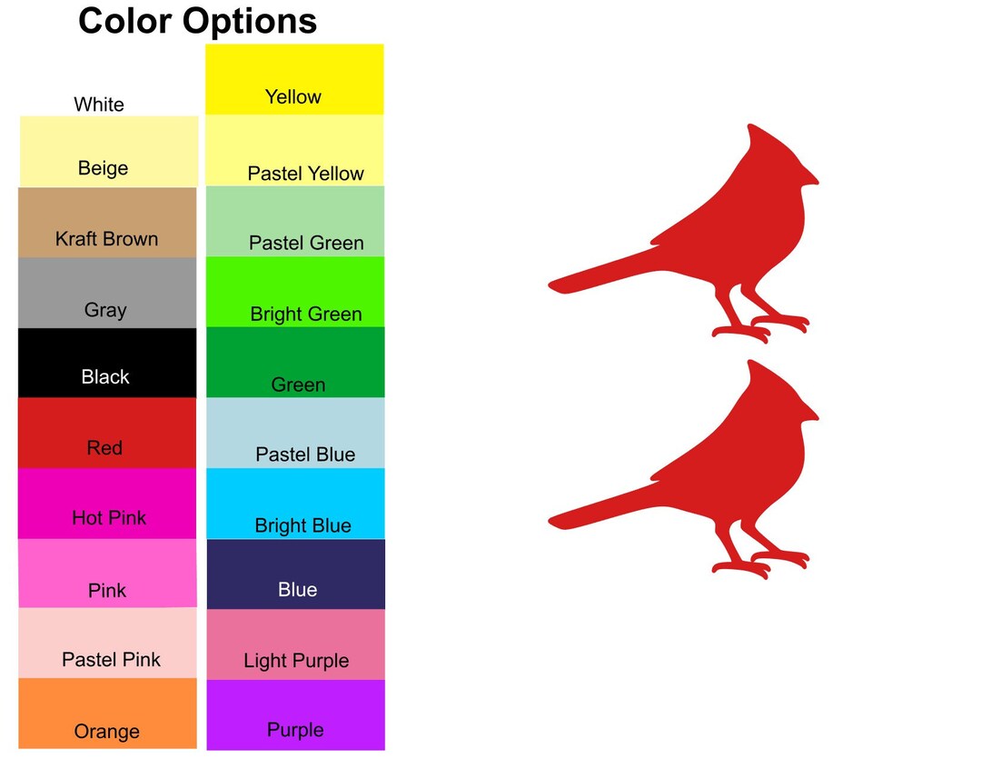 25 Pieces - Cardinal Bird Paper Die Cut Shape Cut Outs for Bulletin ...