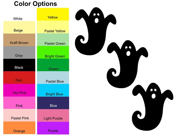 25 Pieces Halloween Ghost Paper Die Cut Shape Cut Outs for - Etsy