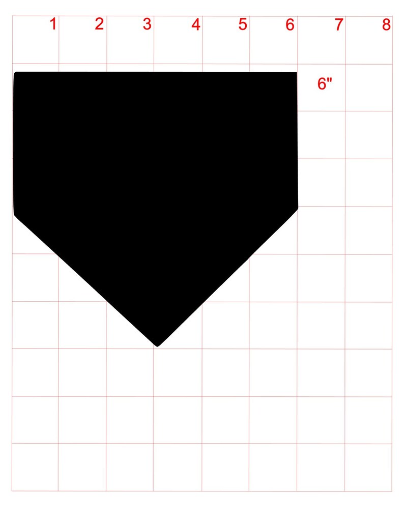 25 Pieces Baseball Base Paper Die Cut Shape Cut Outs for | Etsy