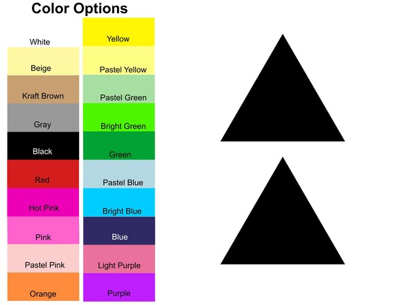 25 Pieces Triangle Paper Die Cut Shape Cut Outs for Bulletin - Etsy