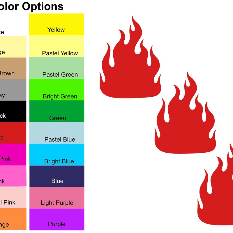 Flame Cutouts - Etsy