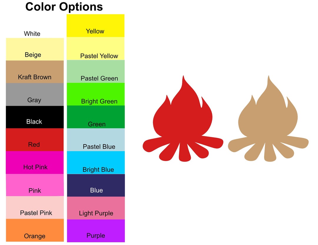 25 Pieces - Campfire Paper Die Cut Shape Cut Outs for Bulletin Boards ...