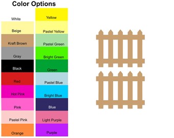 Picket Fence Die Cut - Etsy