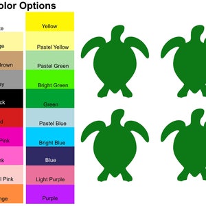 25 Pieces Sea Turtle Paper Die Cut Shape Cut Outs for - Etsy