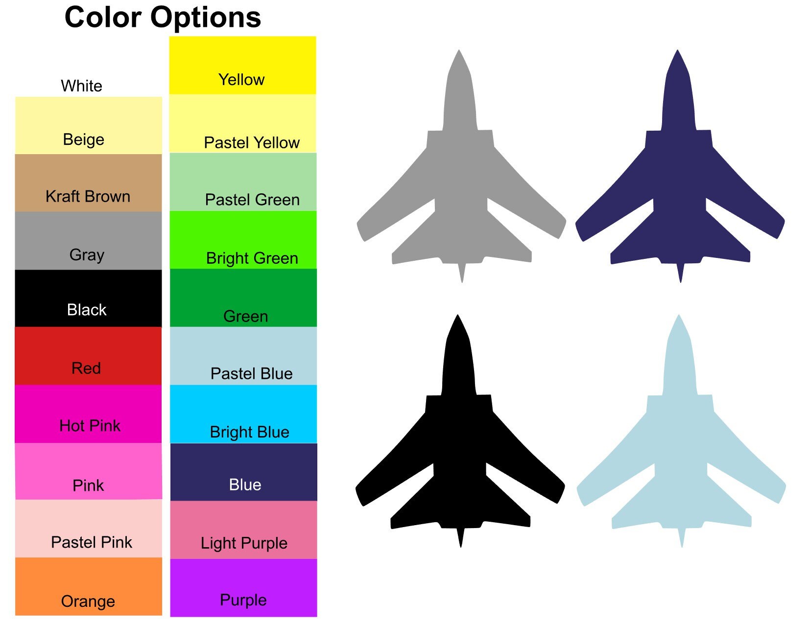 25 Pieces - Fighter Jet Paper Die Cut Shape Cut Out for Bulletin Board ...