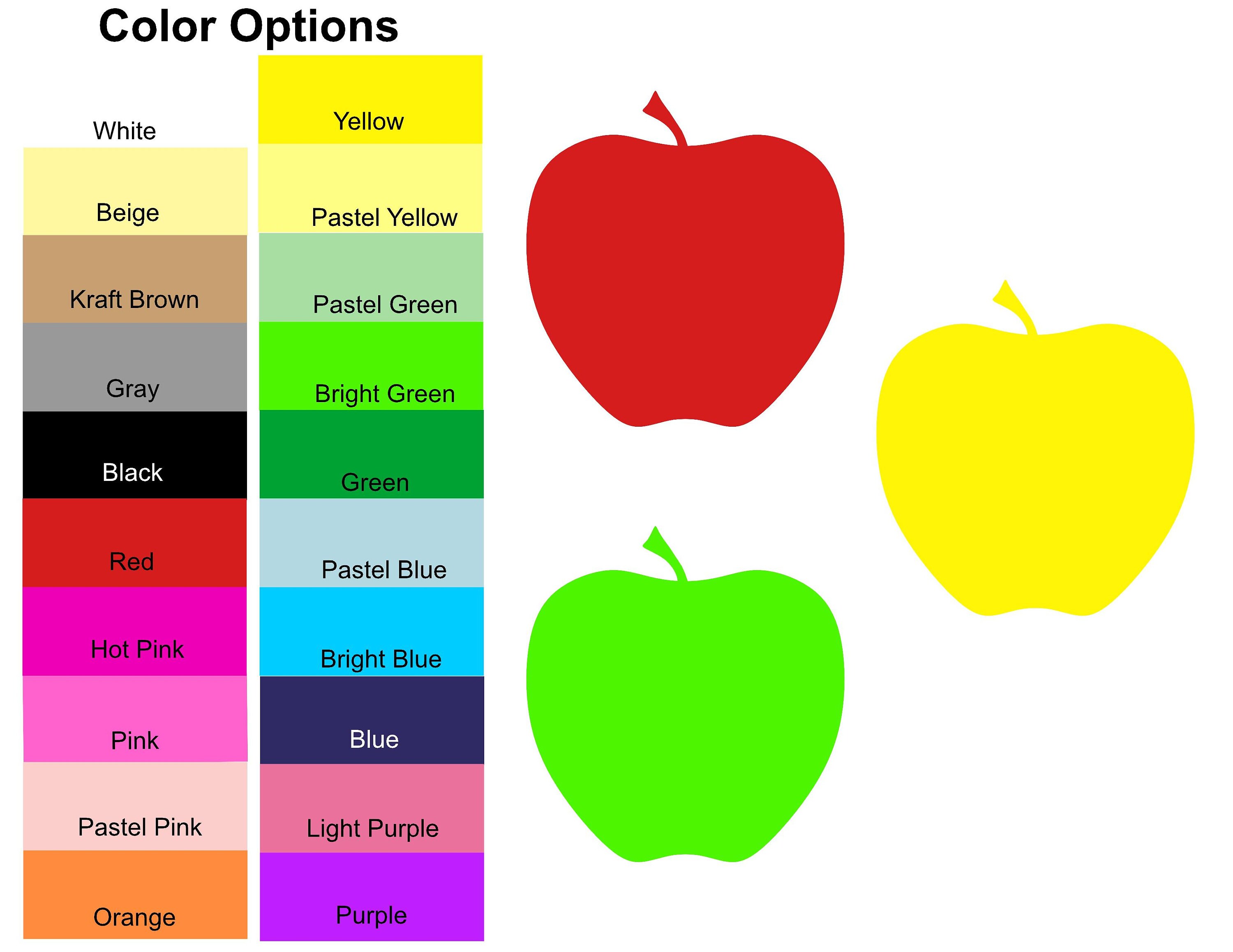 25 Pieces Apple Paper Die Cut Shape Cut Outs for Bulletin - Etsy