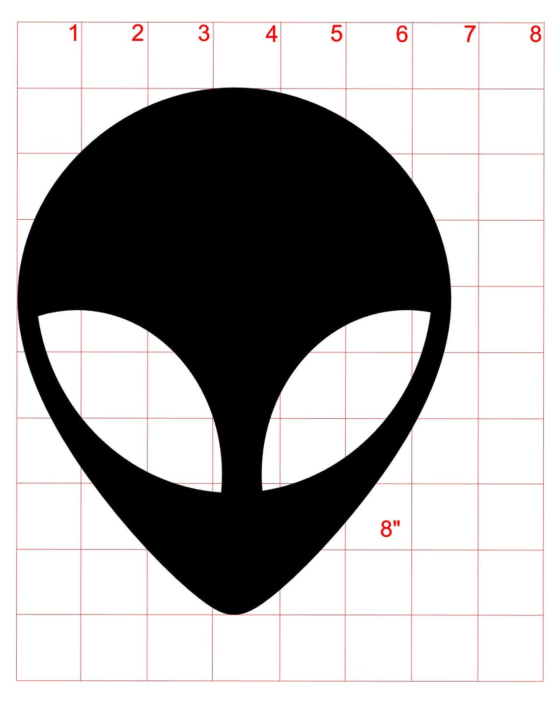 25 Pieces Alien Head Paper Die Cut Shape Cut Outs for - Etsy