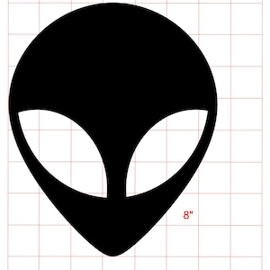 25 Pieces - Alien Head Paper Die Cut Shape Cut Outs for Bulletin Boards ...