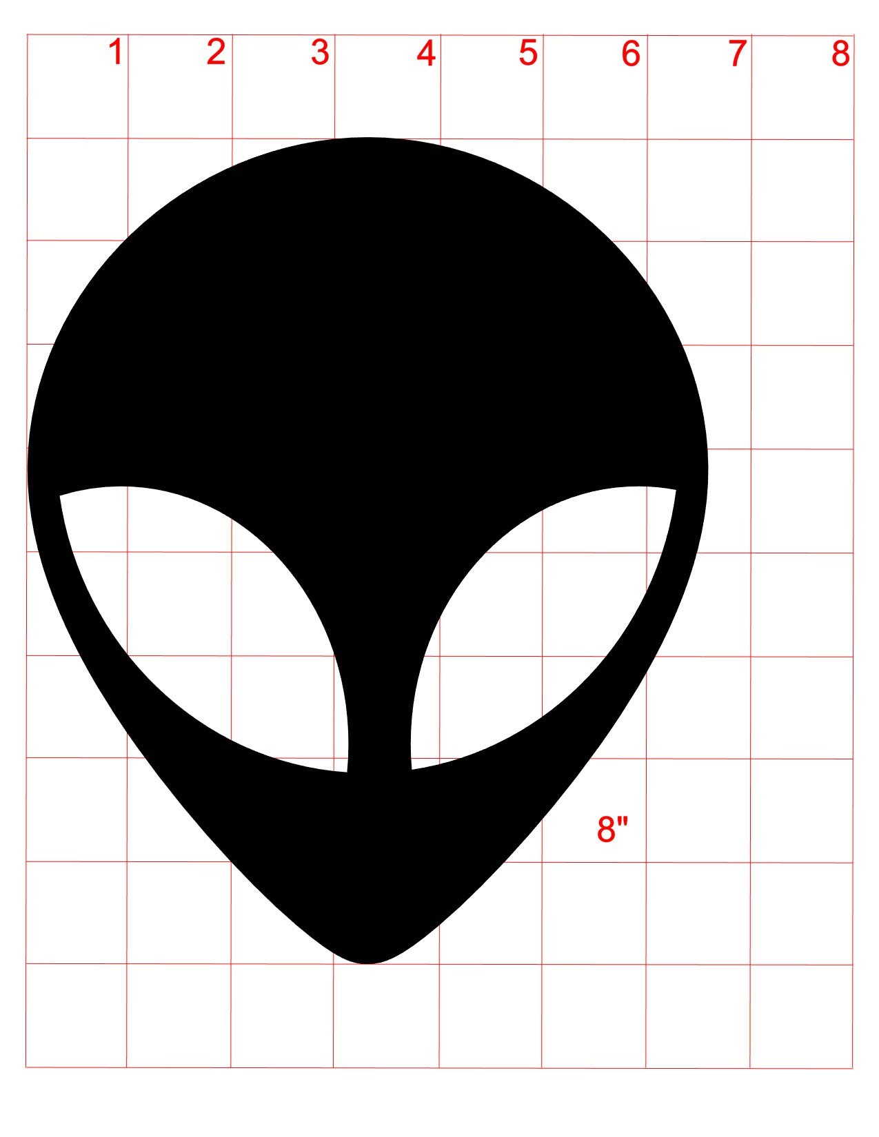 25 Pieces Alien Head Paper Die Cut Shape Cut Outs for - Etsy