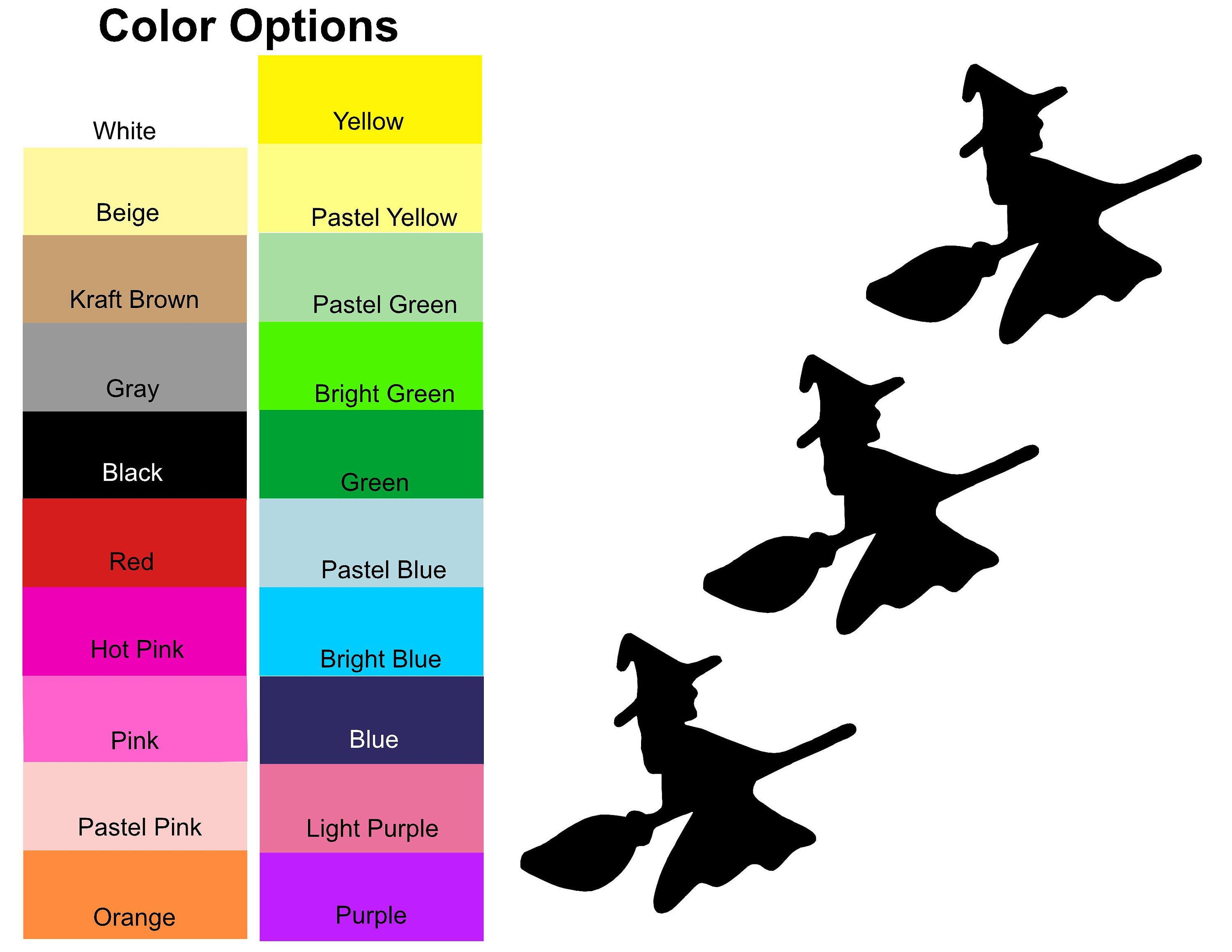25 Pieces - Halloween Witch Paper Die Cut Shape Cut Outs for Bulletin ...
