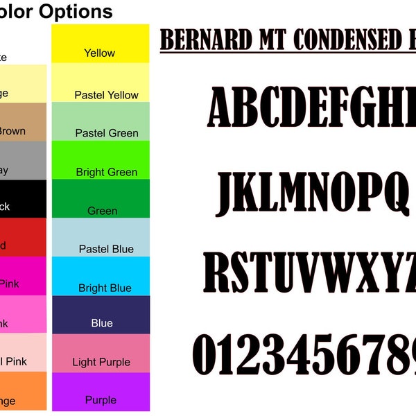 Bernard Mt Condensed - Etsy