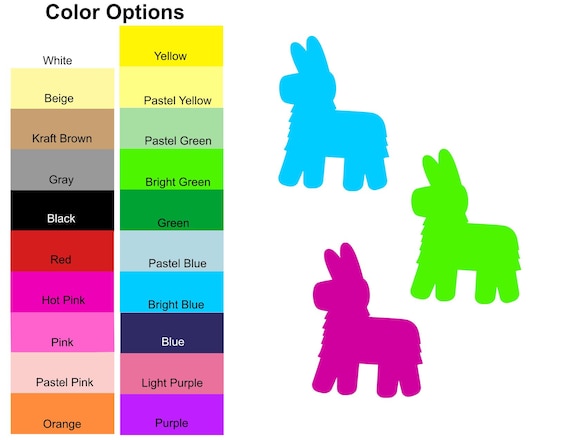 25 Pieces Pinata Paper Die Cut Shape Cut Outs for Bulletin - Etsy