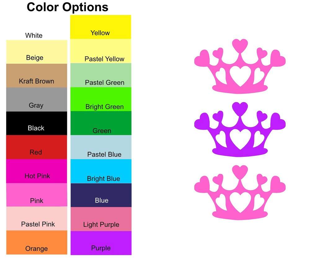 25 Pieces - Crown Die Cut Shapes, Paper Crown Shapes, Crown Shape Cut ...