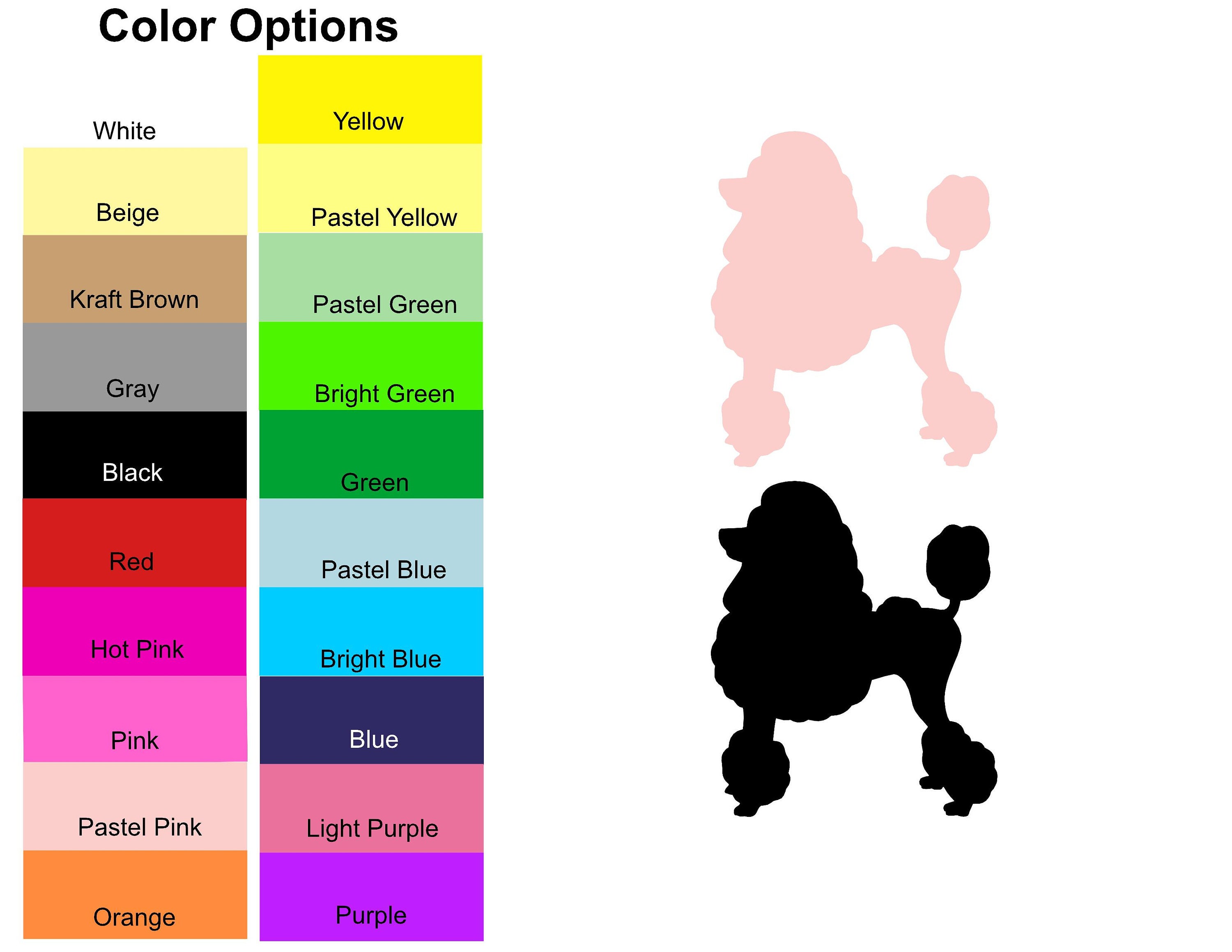 25 Pieces Poodle Paper Die Cut Shape Cut Outs for Bulletin - Etsy