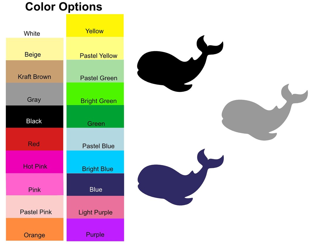 25 Pieces - Whale Die Cut Shapes, Paper Whale Shapes, Whale Shape Cut ...